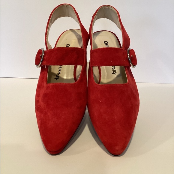 Chinese Laundry | Shoes | Vintage Chinese Laundry Pointed Toe Red Suede ...